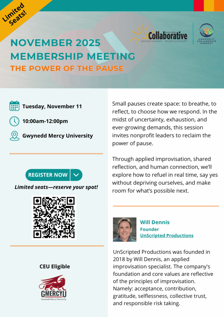November Collaborative Membership Meeting: The Power of the Pause - The ...